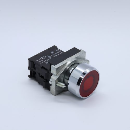 Siemens Red Illuminated Metal Push Button - Active Technology