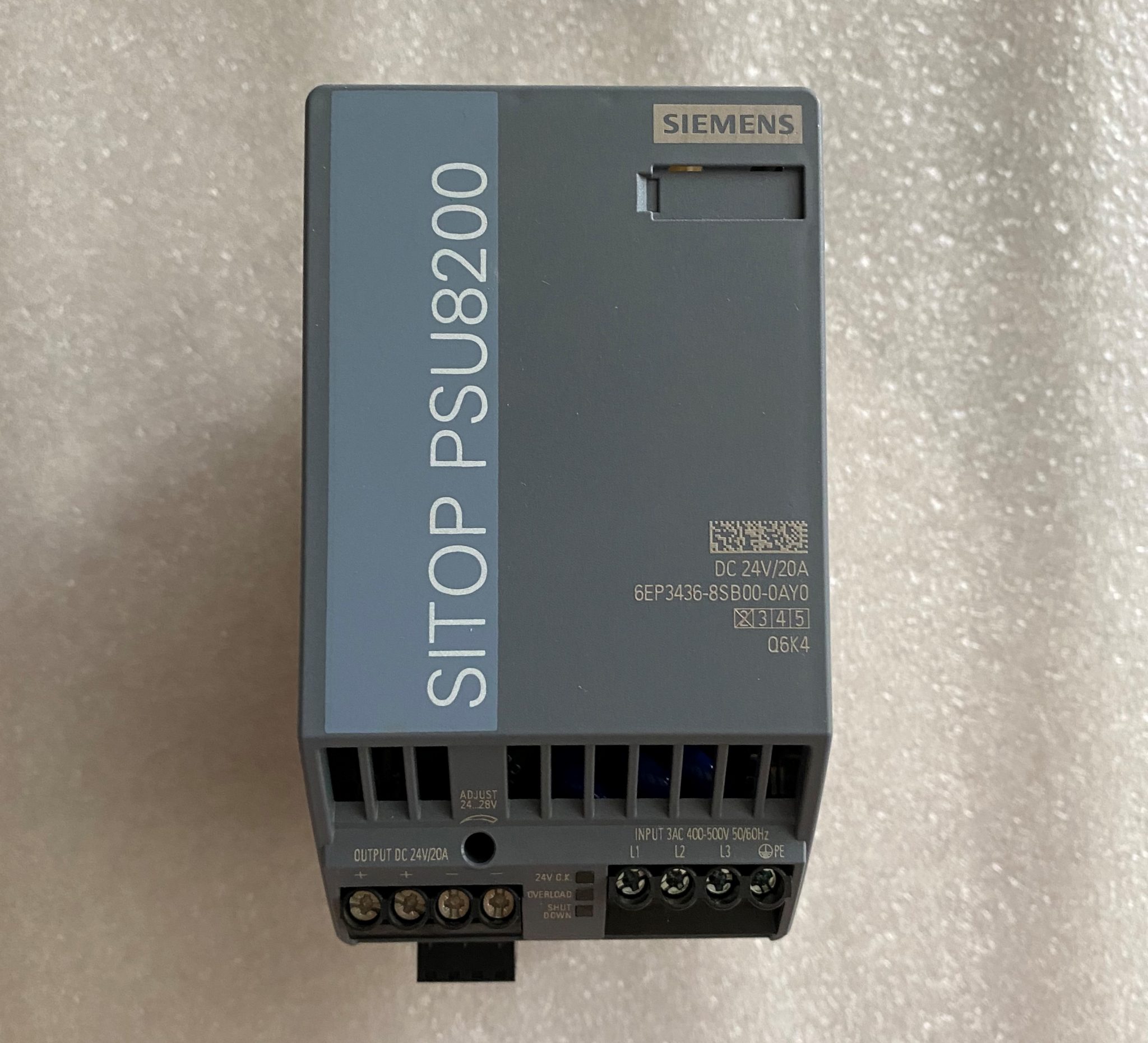 SITOP PSU8200 24VDC 20A "6EP3436-8SB00-0AY0" - SIEMENS CAPACITOR AND ...