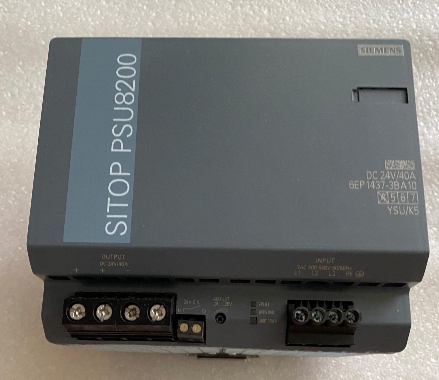 SITOP PSU8200 400V 3AC / 24VDC 40A "6EP1437-3BA10" - SIEMENS CAPACITOR ...